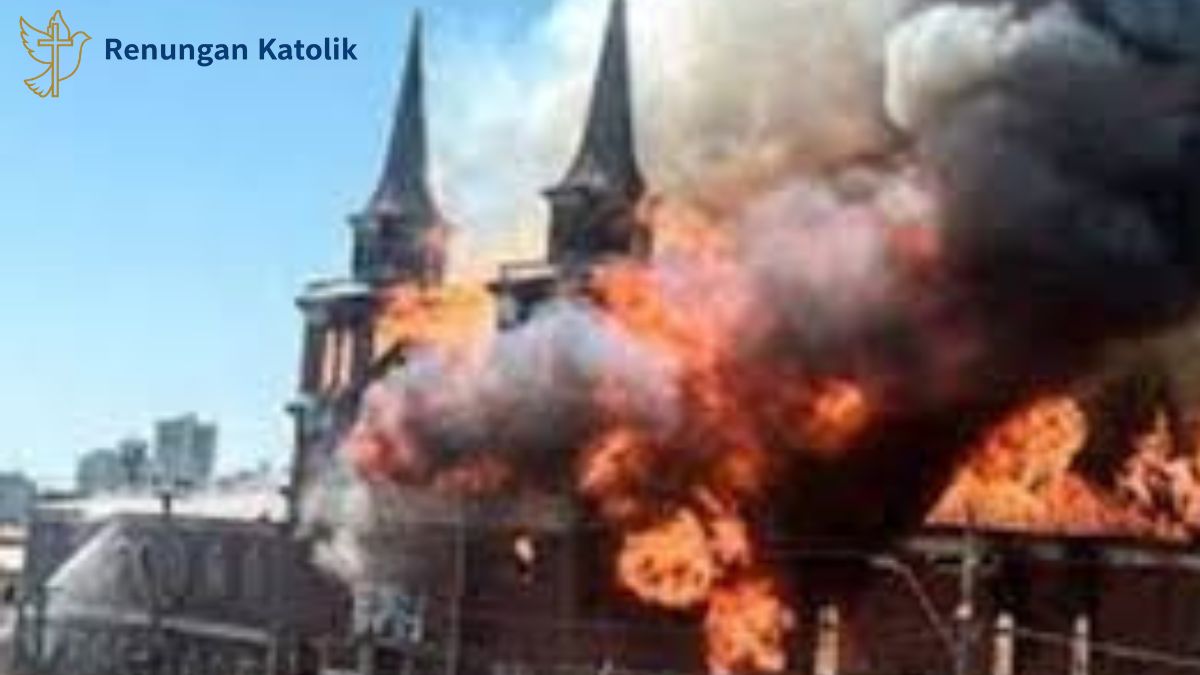 Gereja Santa Maria Pinaras Terbakar, Umat Katolik Tomohon Bangkit ...